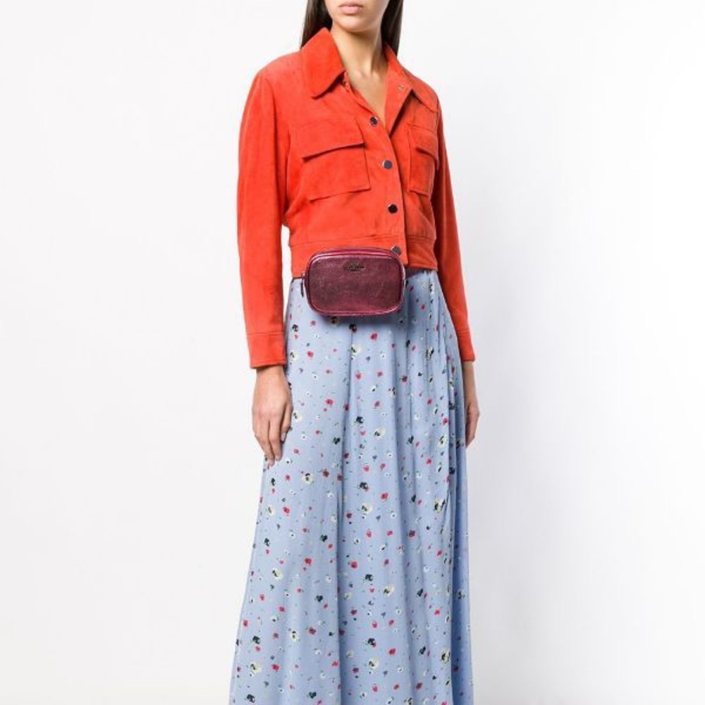 Coach Metallic Pink Belt Bag - Gem